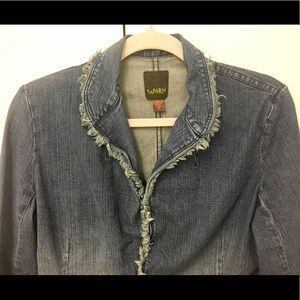 Worn | Jackets & Coats | Awesome Worn Brand Raw Edged Jean Jacket ...
